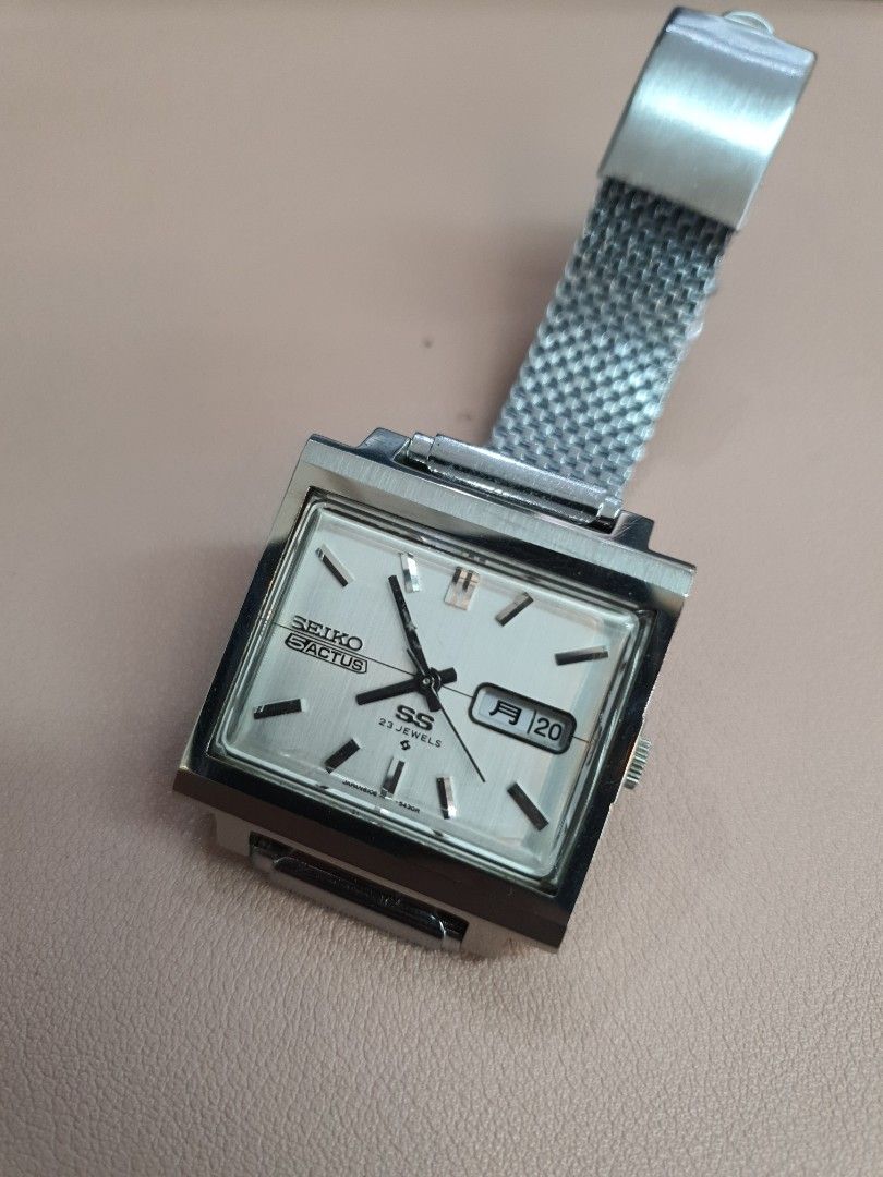 Seiko 5 Actus Rectangle Dial Automatic Watch, Men's Fashion, Watches ...