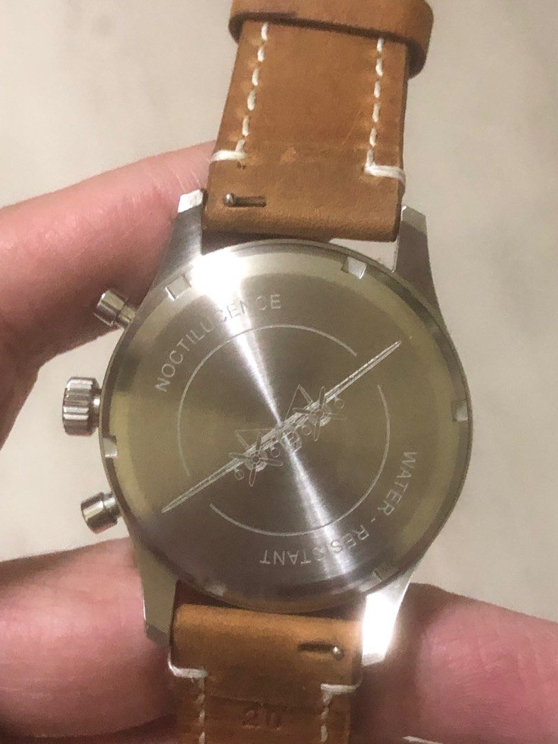 Seiko meca quartz chronograph pilot style watch, Men's Fashion, Watches ...