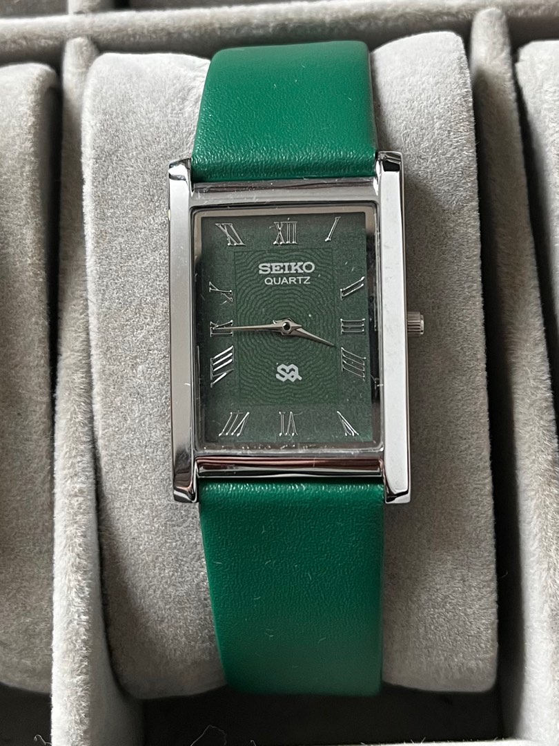 Seiko Quartz Tank Watch, Luxury, Watches on Carousell