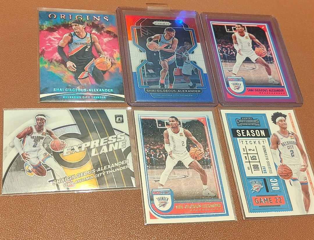 SGA, Shai-Gilgeous-Alexander Lot (All for $10) NBA Basketball Cards ...