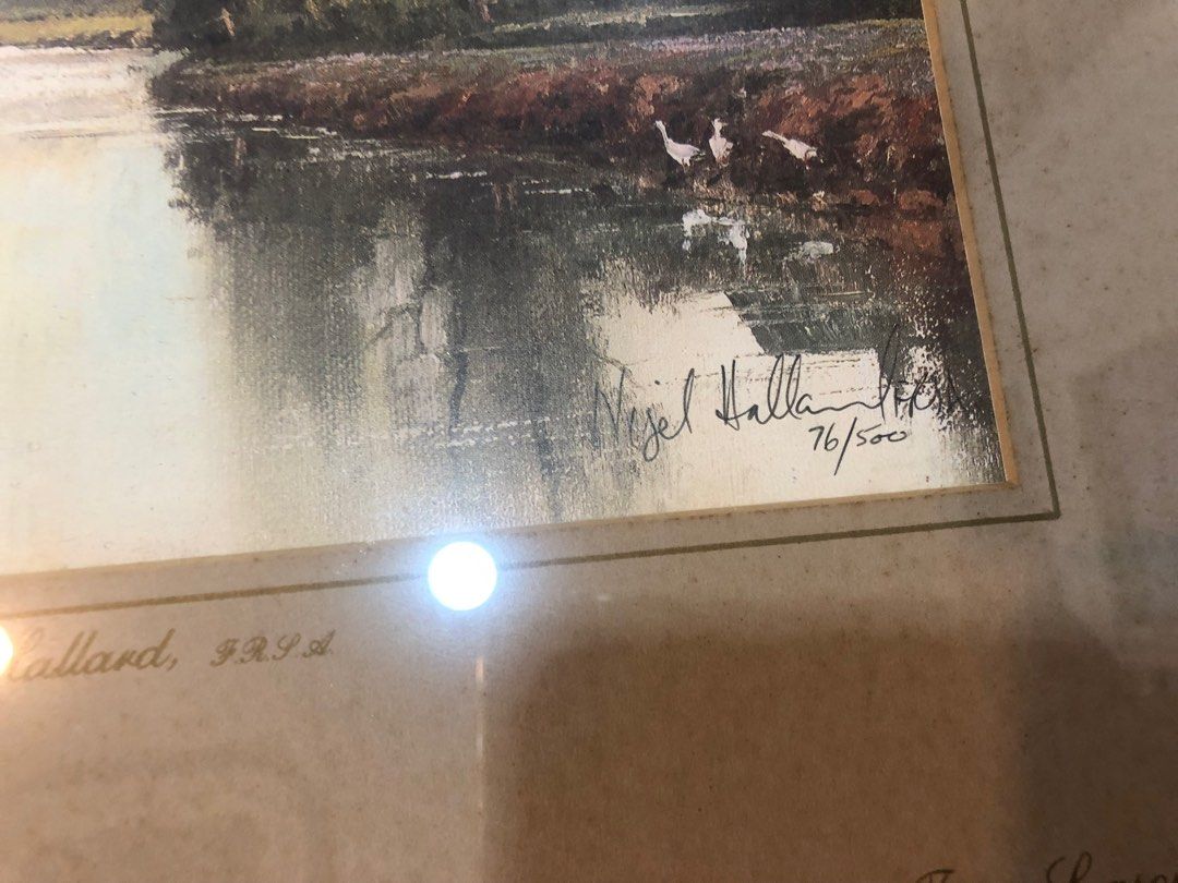 Signed print by Nigel Hallard, Furniture & Home Living, Home Decor ...