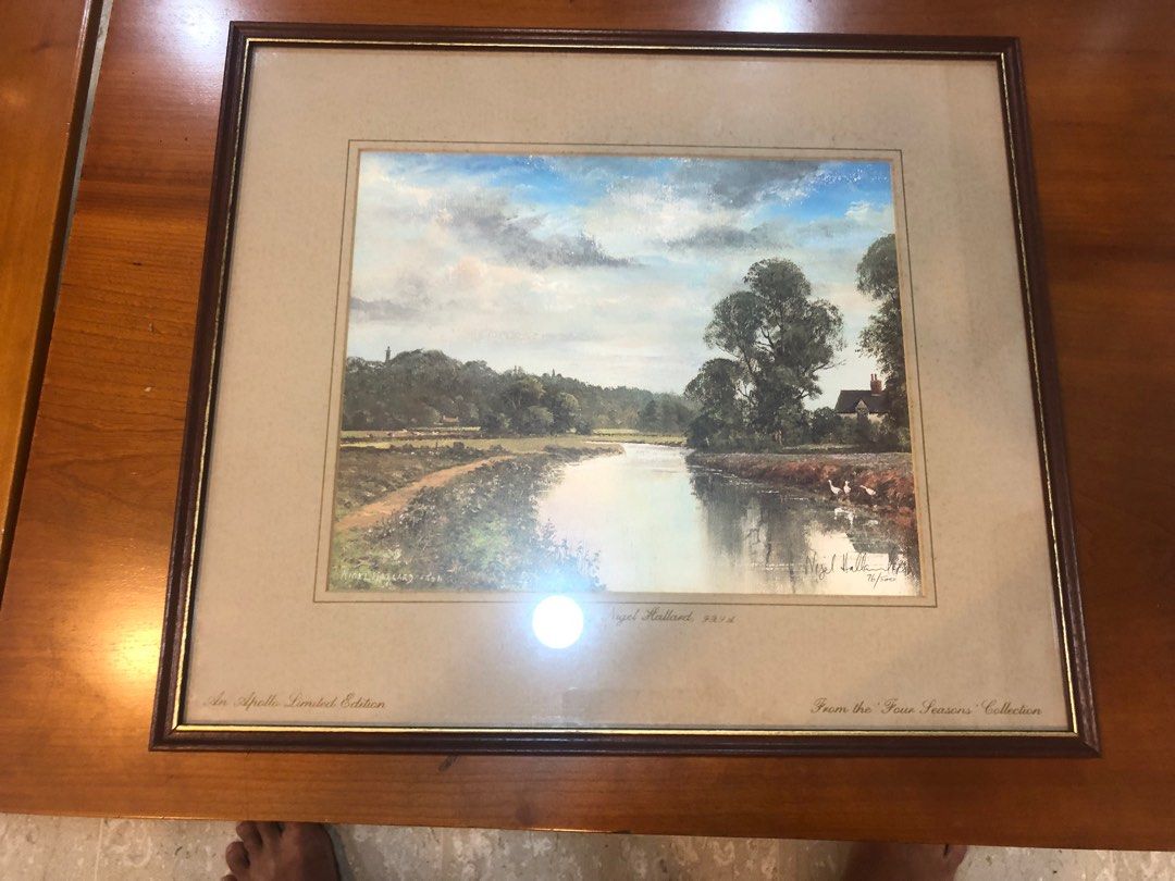 Signed print by Nigel Hallard, Furniture & Home Living, Home Decor ...