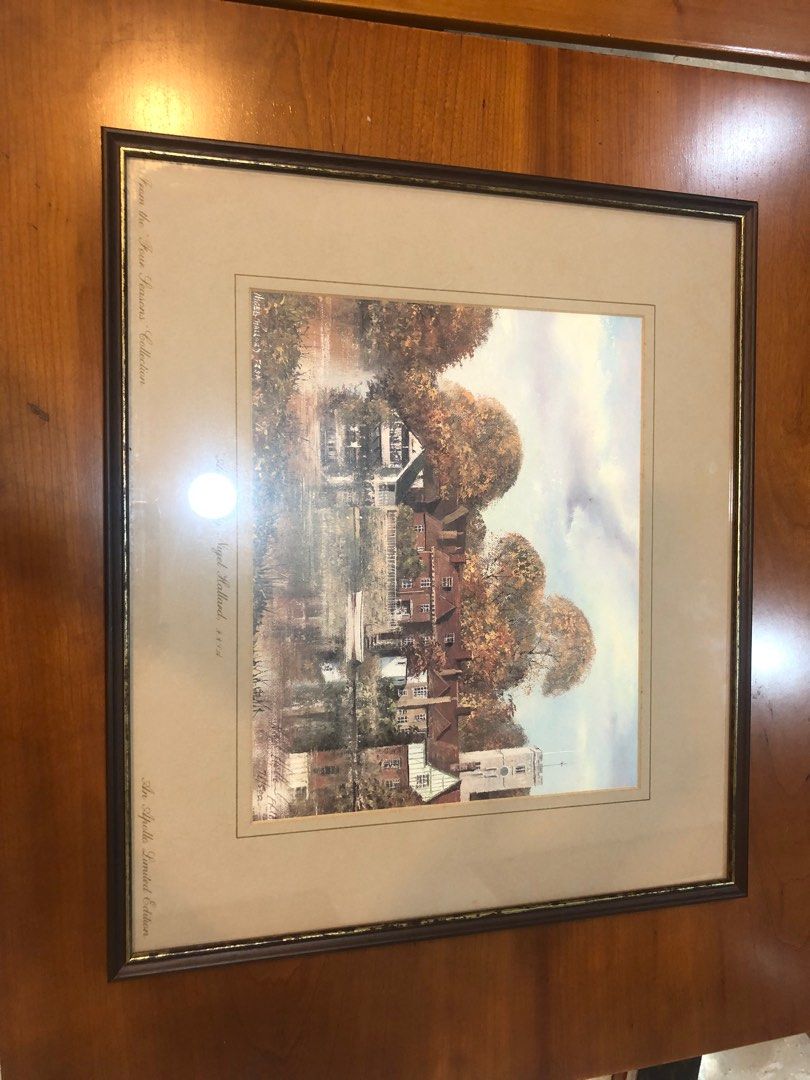 Signed print by Nigel Hallard, Furniture & Home Living, Home Decor ...