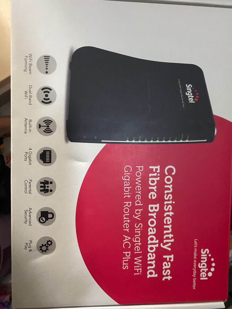 Singtel wifi Gigabit Router, Computers & Tech, Parts & Accessories ...