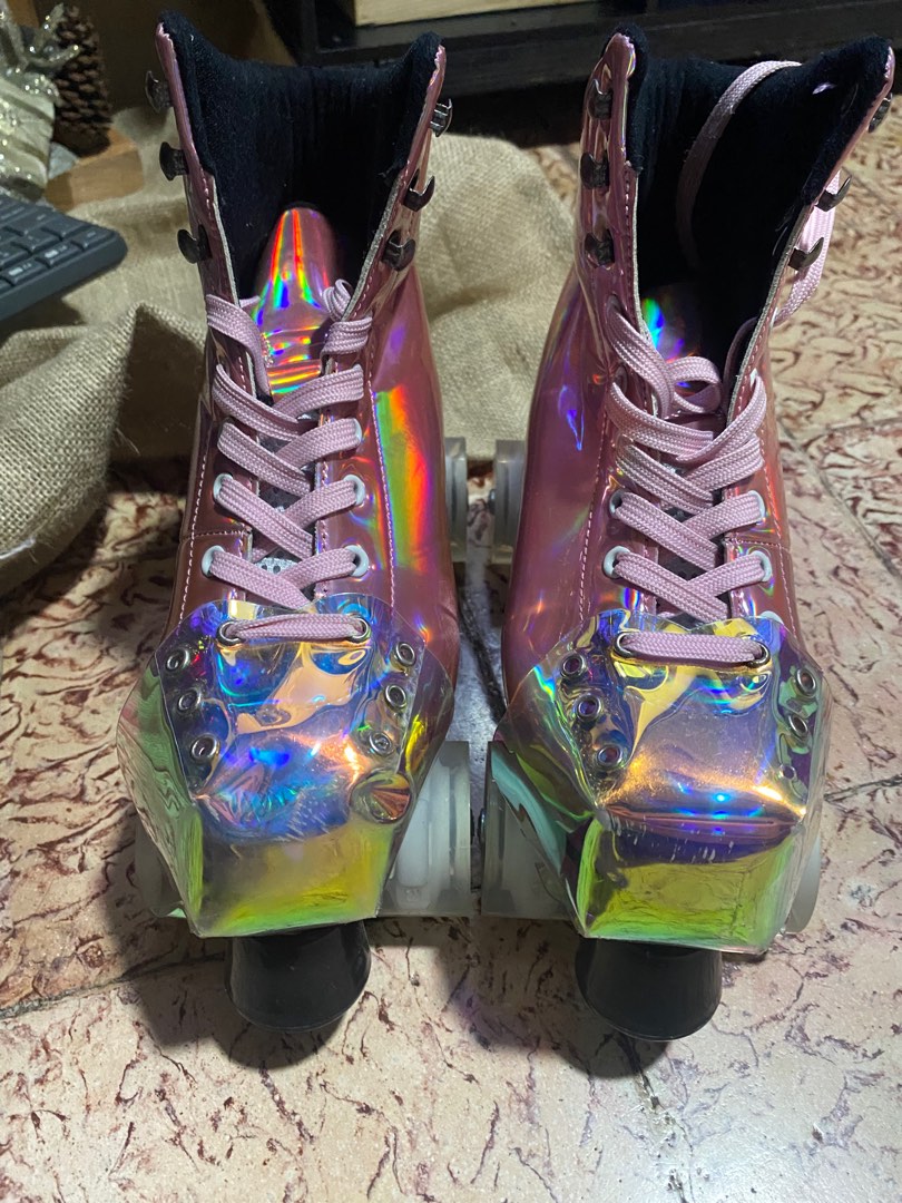 Skate Manila Roller Skate Metallic Pink, Sports Equipment, Sports ...