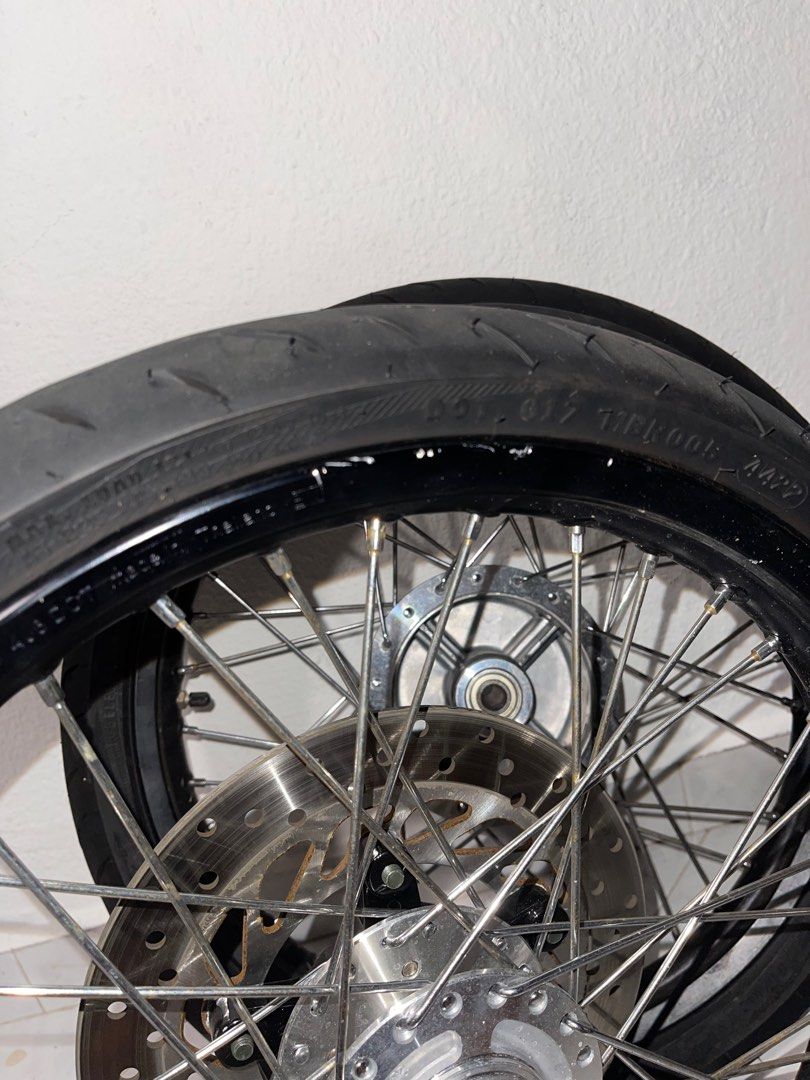 Sniper rim lidi/spoke rim taikom, Motorcycles, Motorcycle Accessories ...