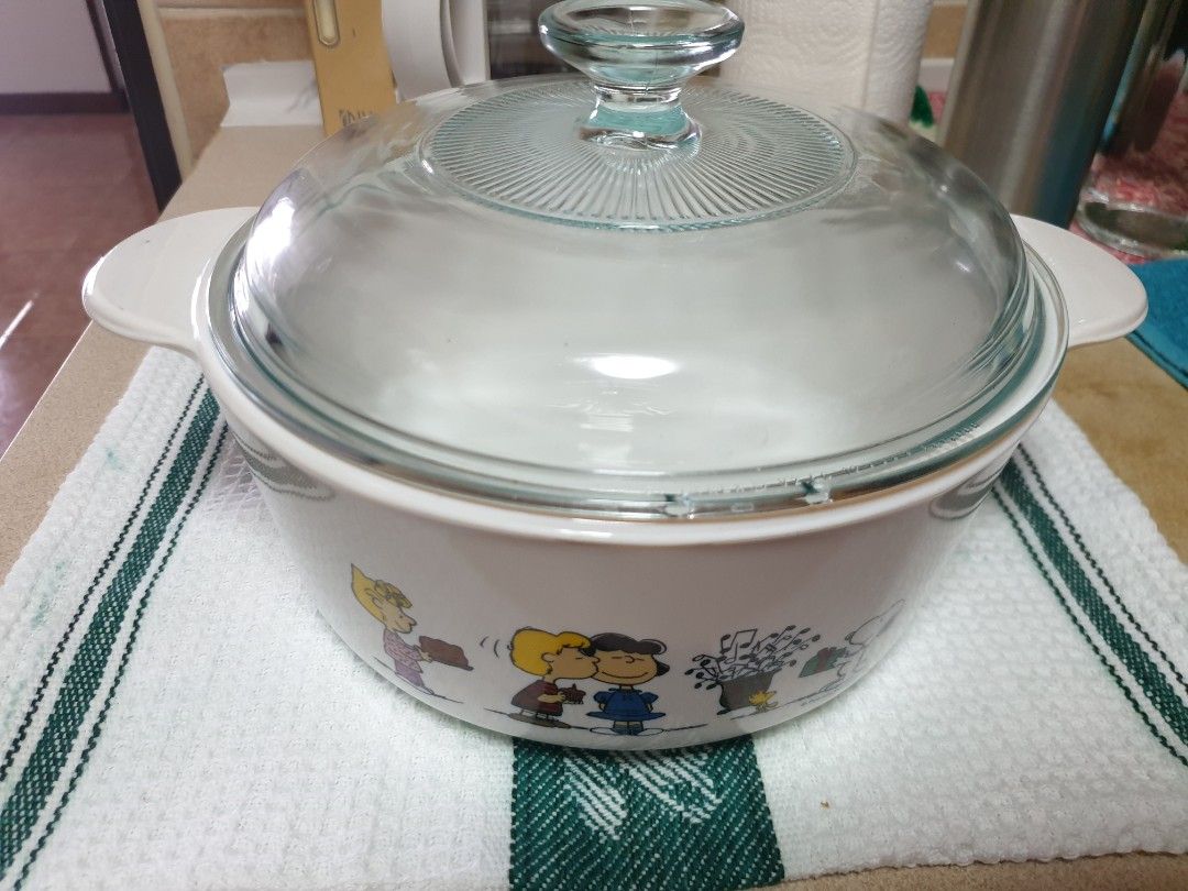 Snoopy casserole corningwares, Furniture & Home Living, Kitchenware ...