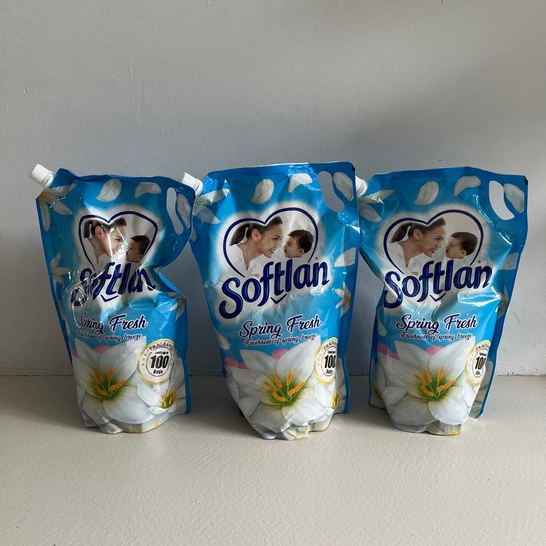 SOFTLAN SPRING FRESH LAUNDRY SOFTENER DETERGENT, Furniture & Home ...