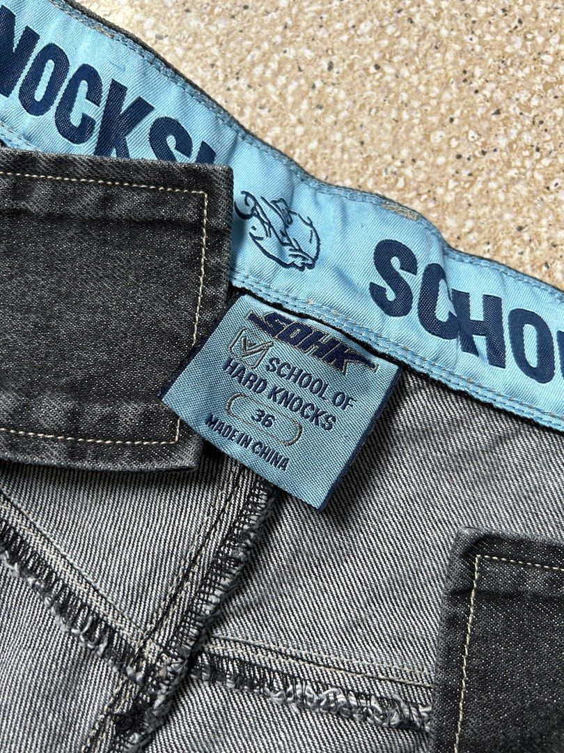 Sohk Baby Blue Character y2k jorts, Men's Fashion, Bottoms, Shorts on ...
