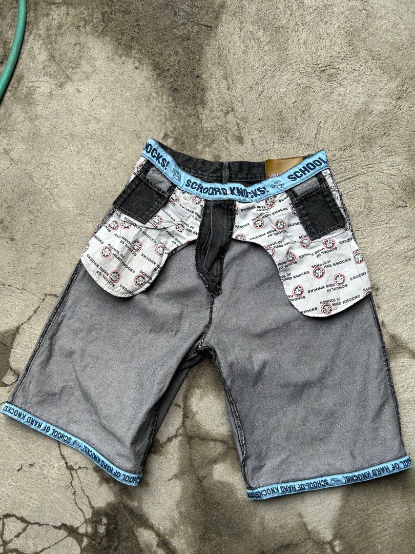 Sohk Baby Blue Character y2k jorts, Men's Fashion, Bottoms, Shorts on ...