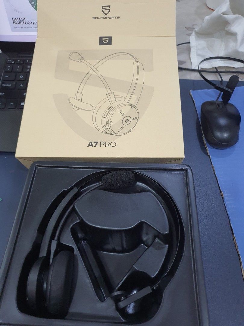 SoundPEATS A7 Pro Wireless Headset with Microphone Headset, Audio, Headphones & Headsets on ...