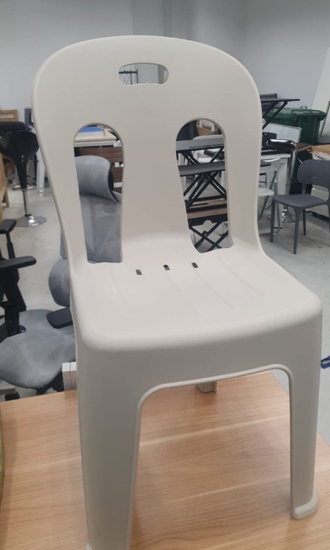 Stackable plastic Chairs, Furniture & Home Living, Outdoor Furniture on ...