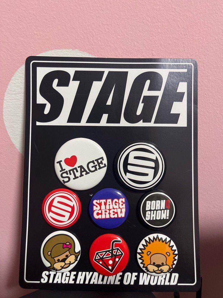 STAGE badges pin set, Hobbies & Toys, Memorabilia & Collectibles, Fan ...