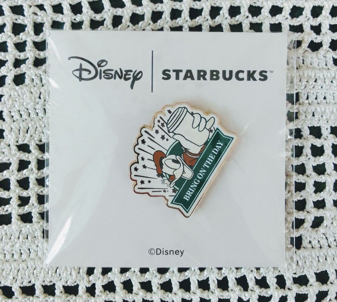 Starbucks X Disney Enamel Pin Antik Jam And Perhiasan Di Carousell