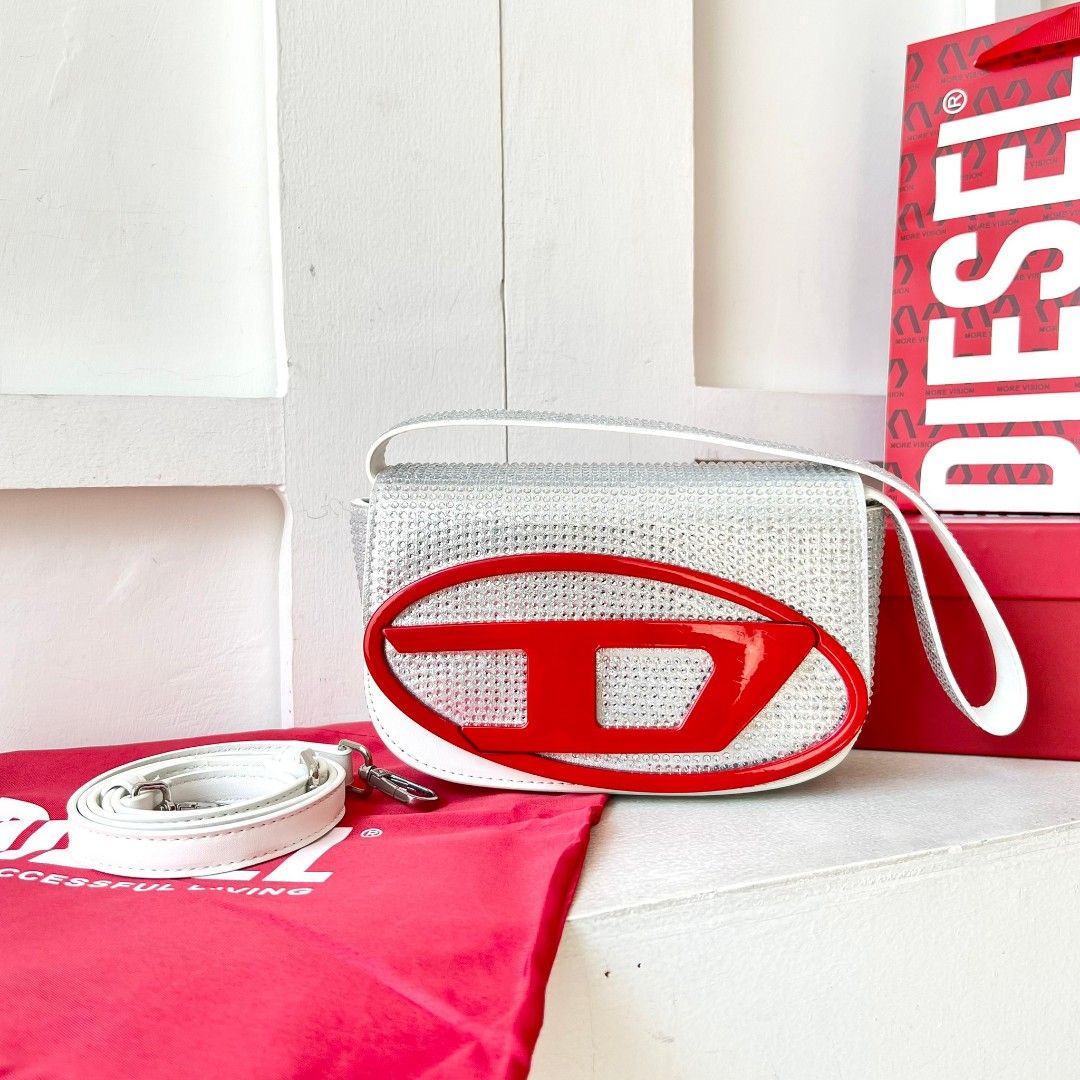 Tas DIESEL Glitter Shoulder Bag Set Box, Barang Mewah, Tas & Dompet di ...