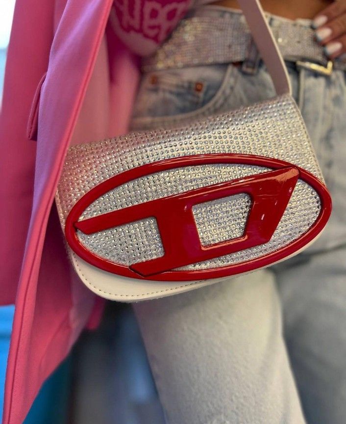 Tas DIESEL Glitter Shoulder Bag Set Box, Barang Mewah, Tas & Dompet di ...