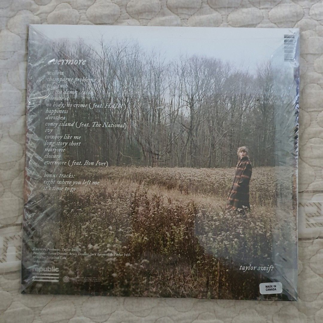 Taylor Swift Evermore Album Vinyl, Hobbies & Toys, Music & Media ...