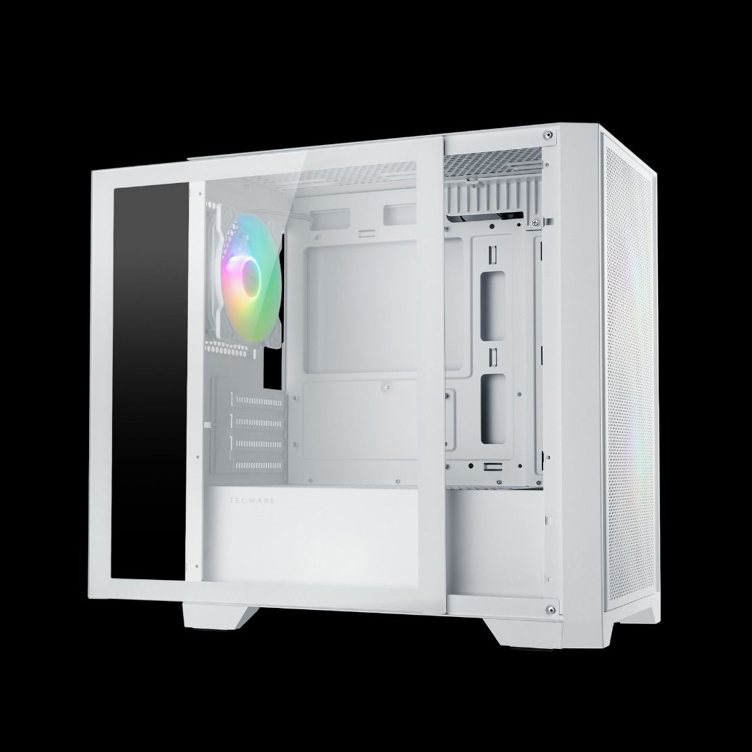 TECWARE NEO M2 WHITE PC CASING CHASSIS | MATX MOBO ATX PSU | COMPONENT ...