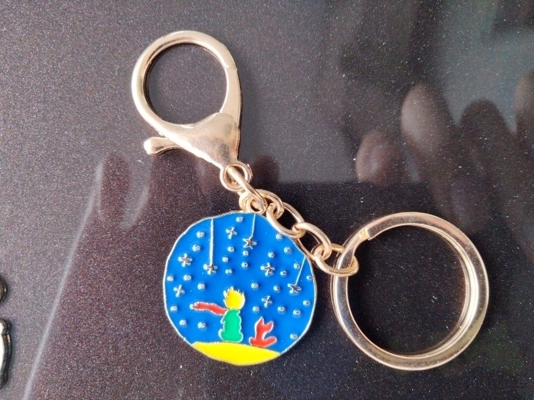 The Little Prince and Fox Under a Starry Blue Sky Keychain, Hobbies ...