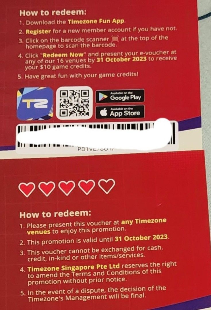 Timezone Voucher, Tickets & Vouchers, Vouchers on Carousell