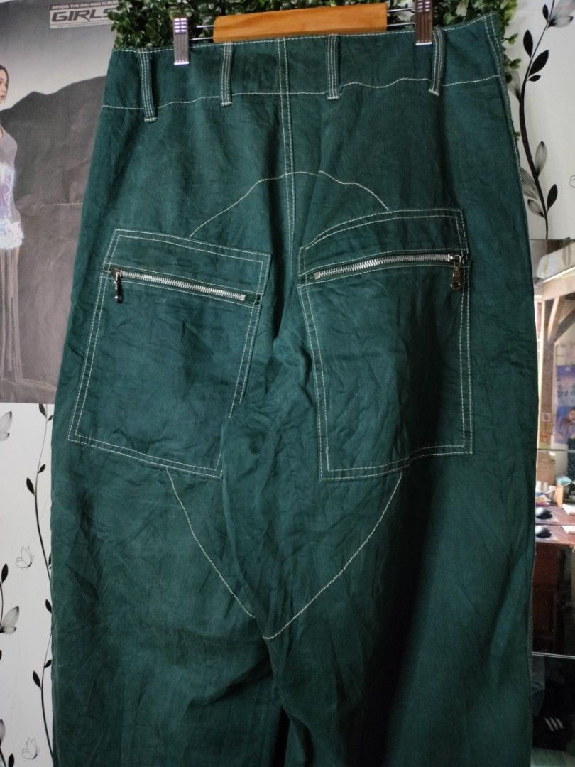 Top Man Contrast Stitch Pants, Men's Fashion, Bottoms, Jeans on Carousell