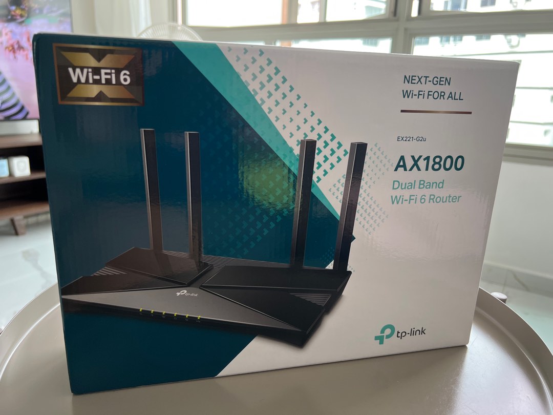 TP link AX1800 dual band wifi 6 Router EX221-G2u, Computers & Tech ...