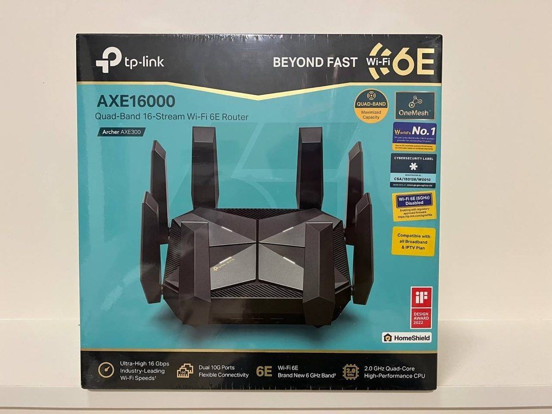 Tp-link Archer AXE300 / AXE1600 / AXE16000 Quad-Band 16-Stream Wi-Fi 6E ...