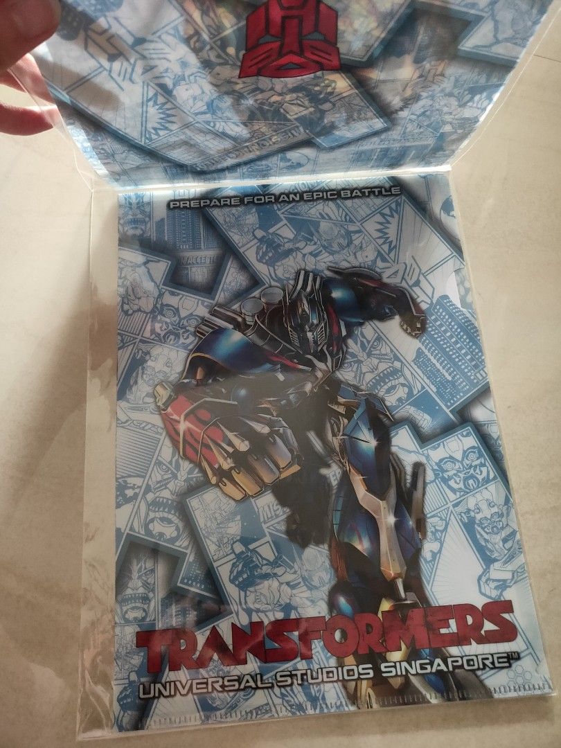 Transformers A4 Folder - 2 per set, Hobbies & Toys, Stationery & Craft ...