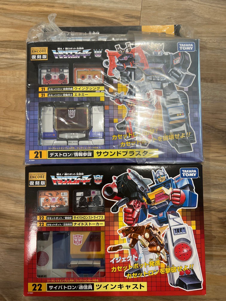 Transformers Encore Series set of 2 Encore 21 Soundblaster 22 Twincast ...