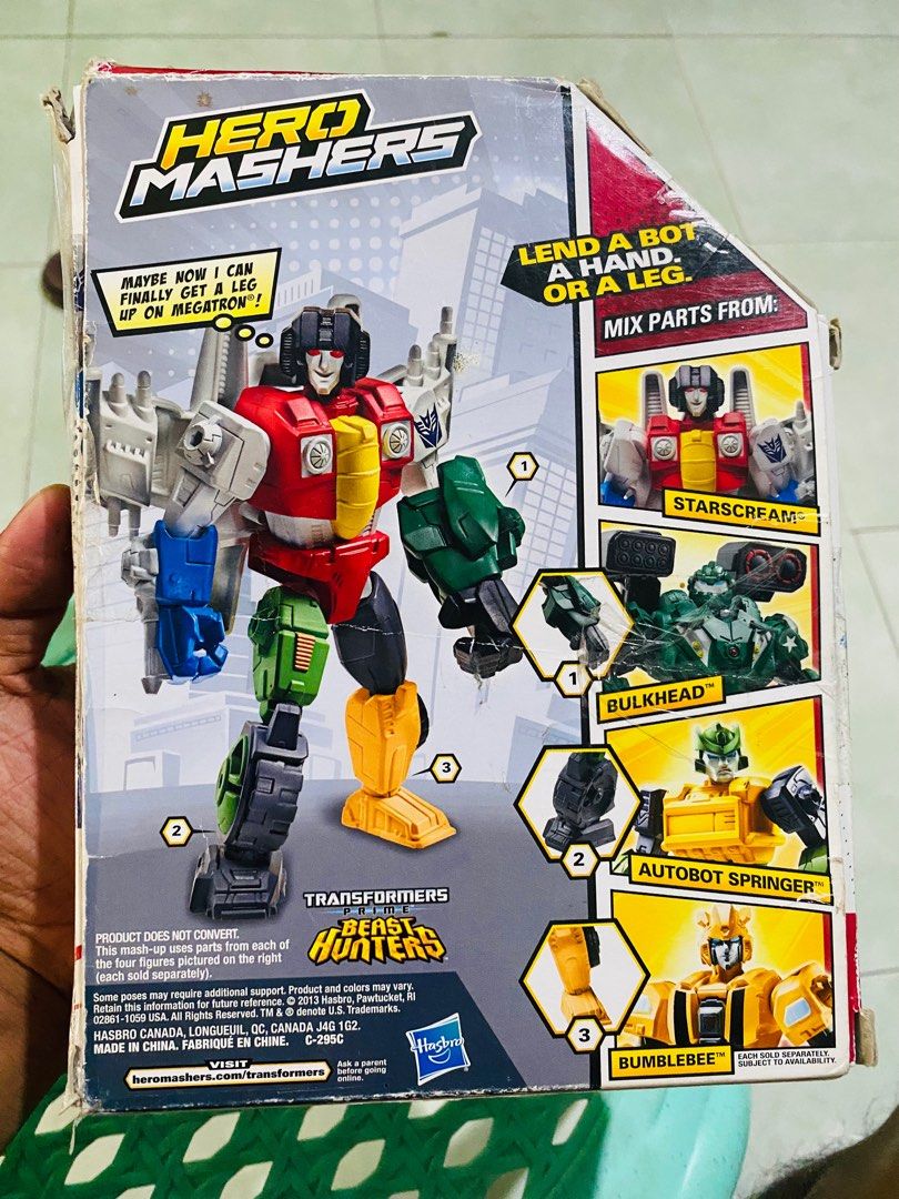 Transformers Hero Mashers Starscream, Hobbies & Toys, Toys & Games on ...