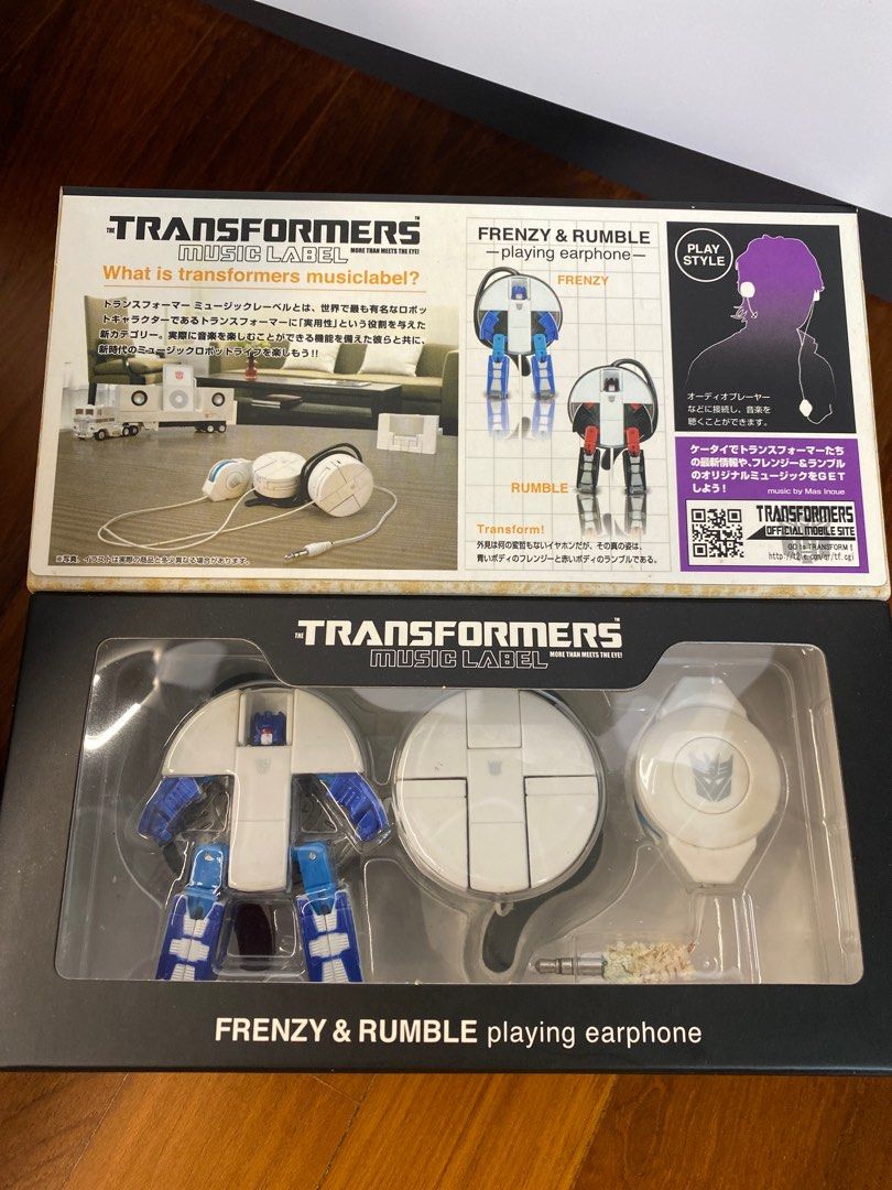 Transformers music label Soundwave and Frenzy Rumble, Hobbies & Toys ...