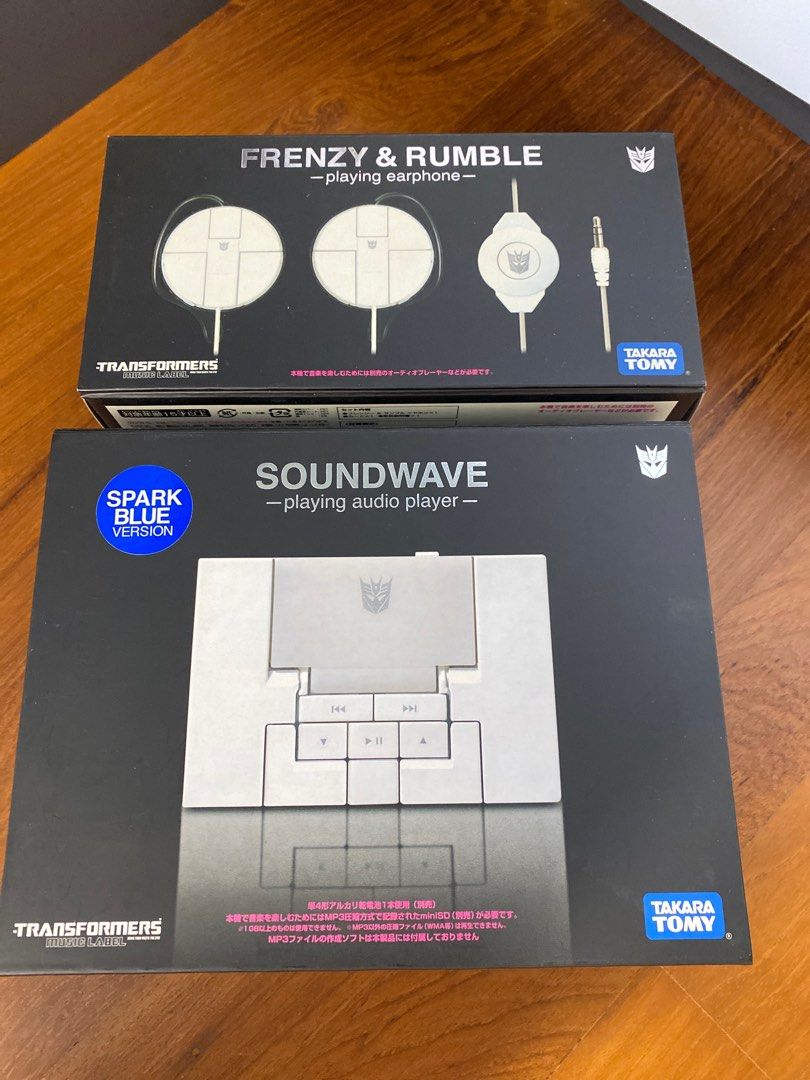 Transformers music label Soundwave and Frenzy Rumble, Hobbies & Toys ...