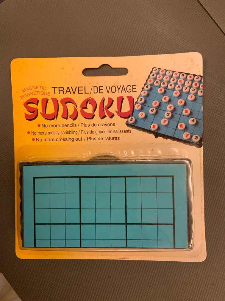 Travel Magnetic Sudoku Game, Hobbies & Toys, Toys & Games on Carousell