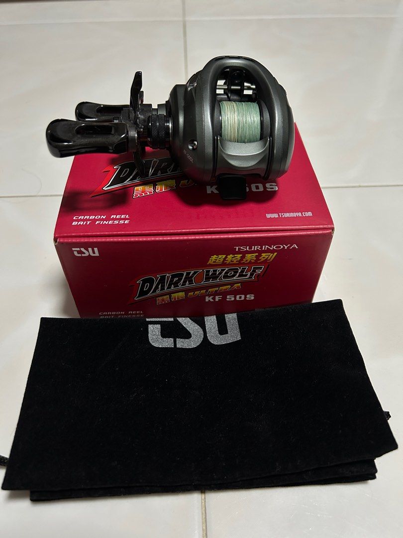 Tsurinoya Dark Wolf Ultra KF-50SL Bait Casting Fishing Reel, Sports Equipment, Fishing on Carousell