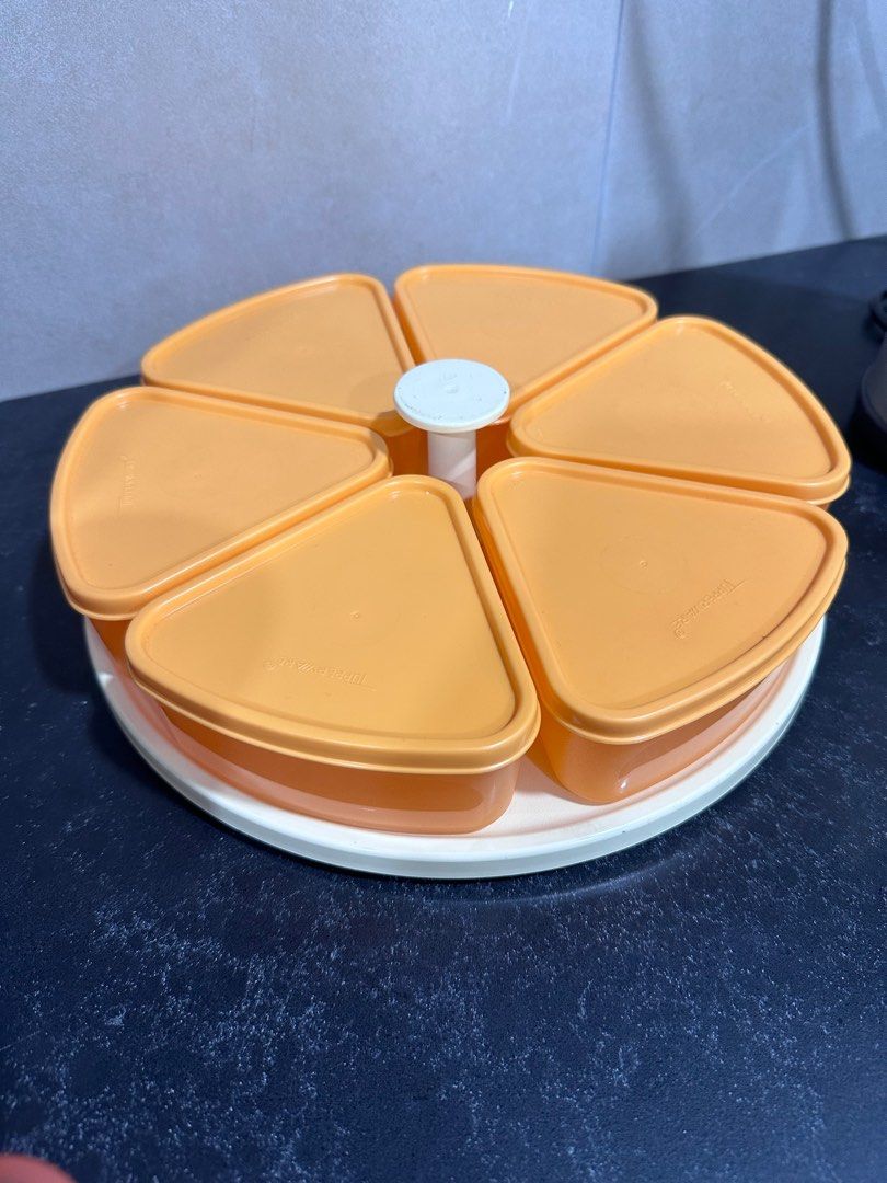 Tupperware On Lazy Susan, Furniture & Home Living, Kitchenware ...