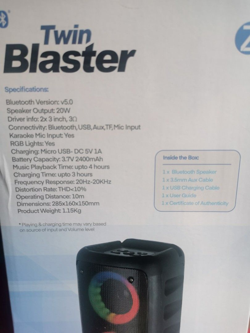 Twin blaster speaker, Audio, Soundbars, Speakers & Amplifiers on Carousell