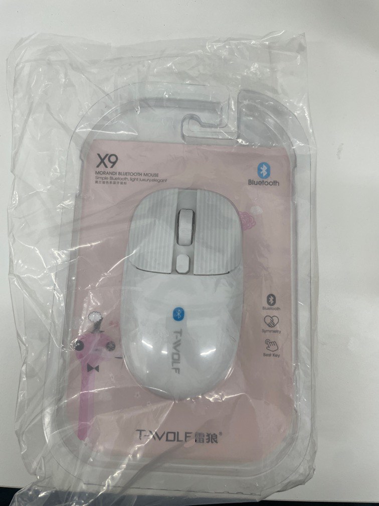 T-WOLF X9 morandi bluetooth mouse, 電腦＆科技, 電腦周邊及配件, 電腦滑鼠及相關產品 - Carousell