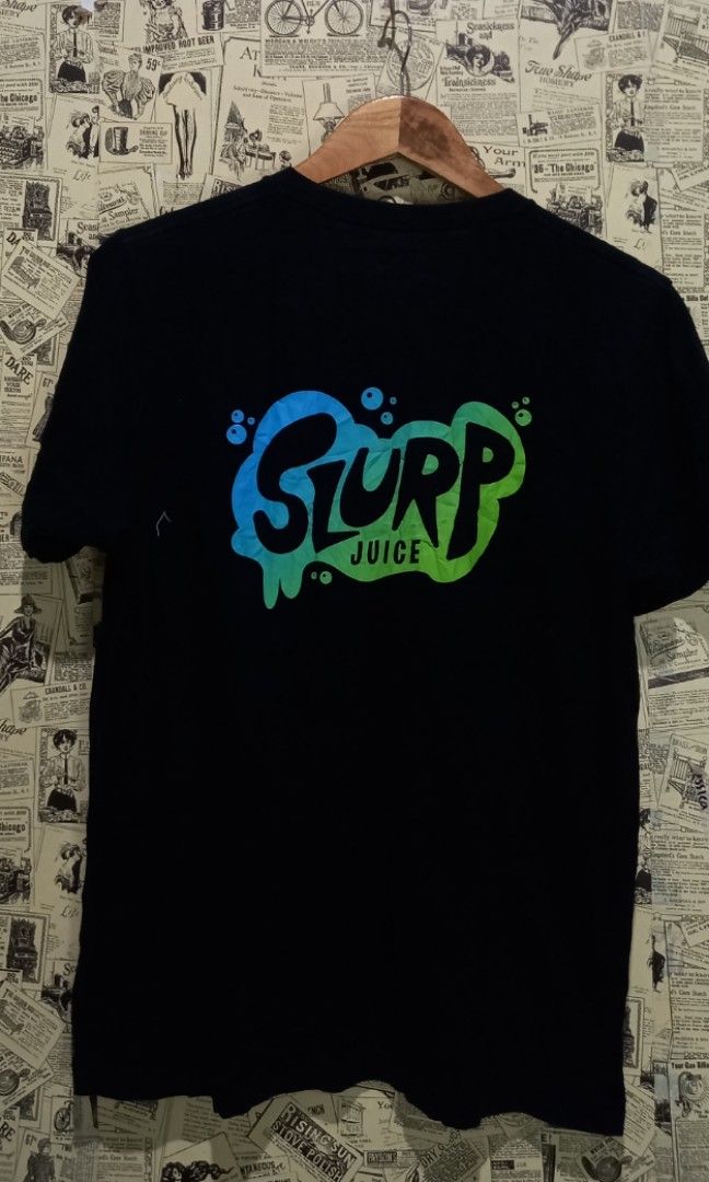 Uniqlo X Fornite Slurp Juice Black T-Shirt, Men's Fashion, Tops & Sets ...