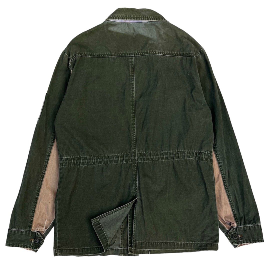 Unlabled - Olive Green Military-esque Jacket, Men's Fashion, Coats ...
