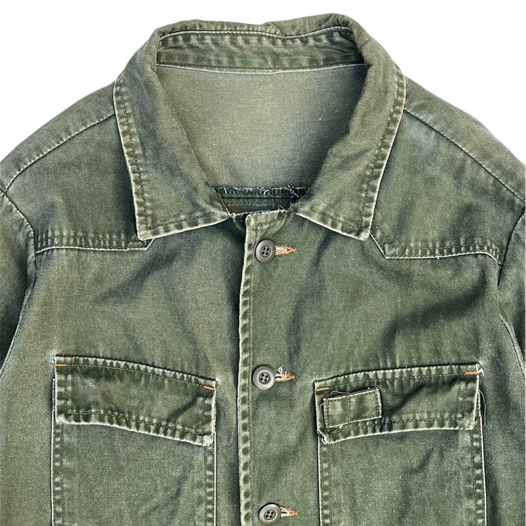 Unlabled - Olive Green Military-esque Jacket, Men's Fashion, Coats ...