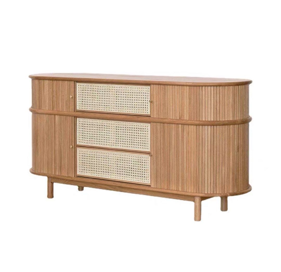 VATO Japandi Solid Wood Sideboard, Furniture & Home Living, Furniture ...
