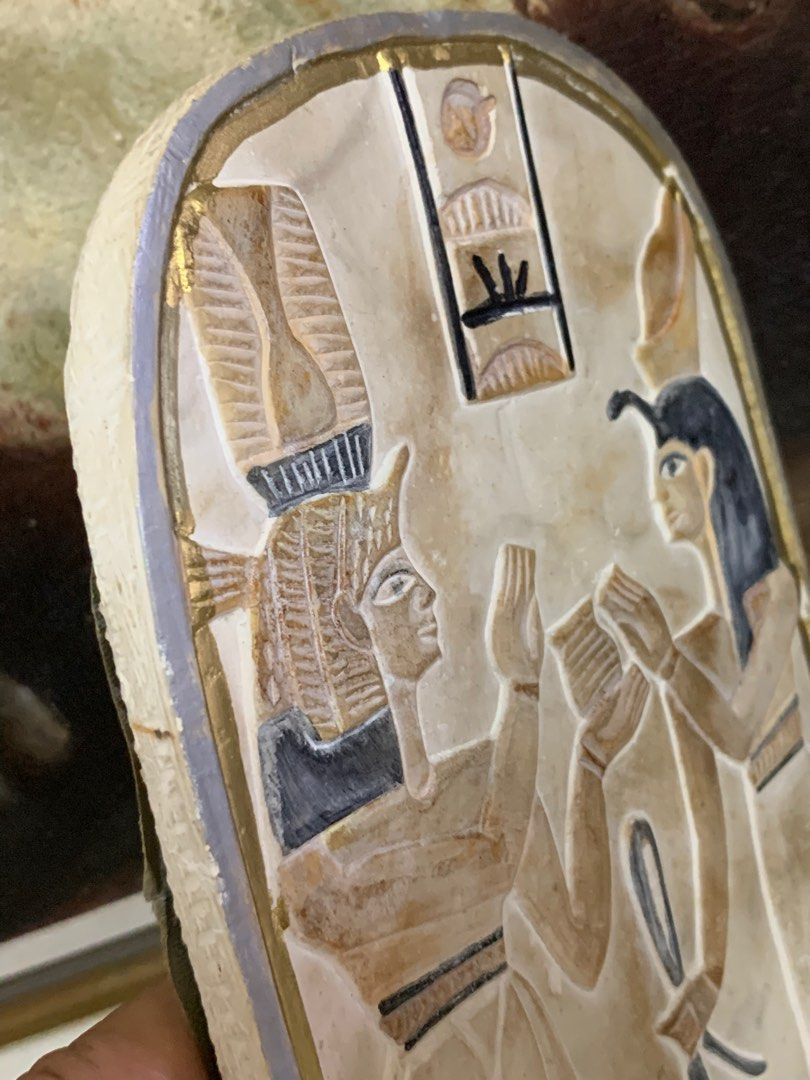 Vintage Egyptian Stone Tablet Handmade & Chiseled., Hobbies & Toys ...