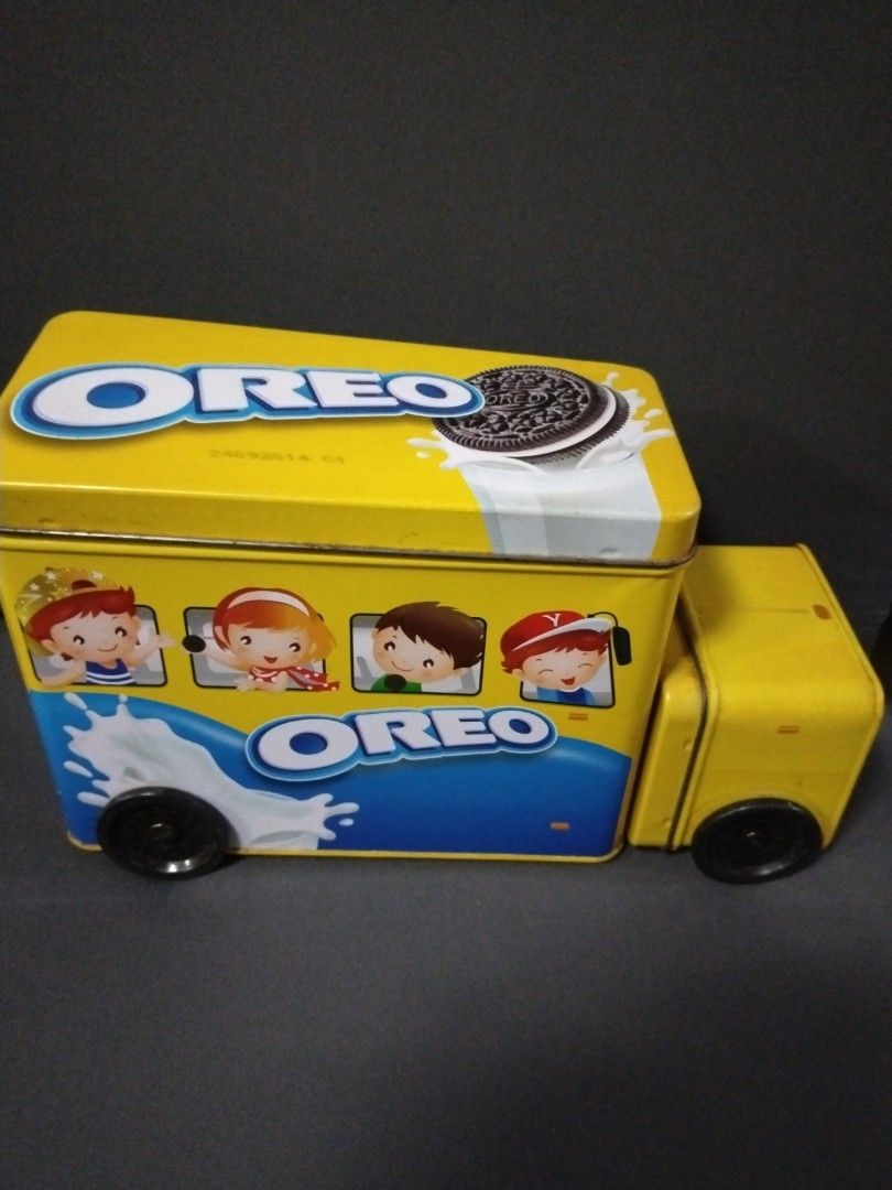 Vintage Oreo Yellow School Bus Tin, Hobbies & Toys, Collectibles ...