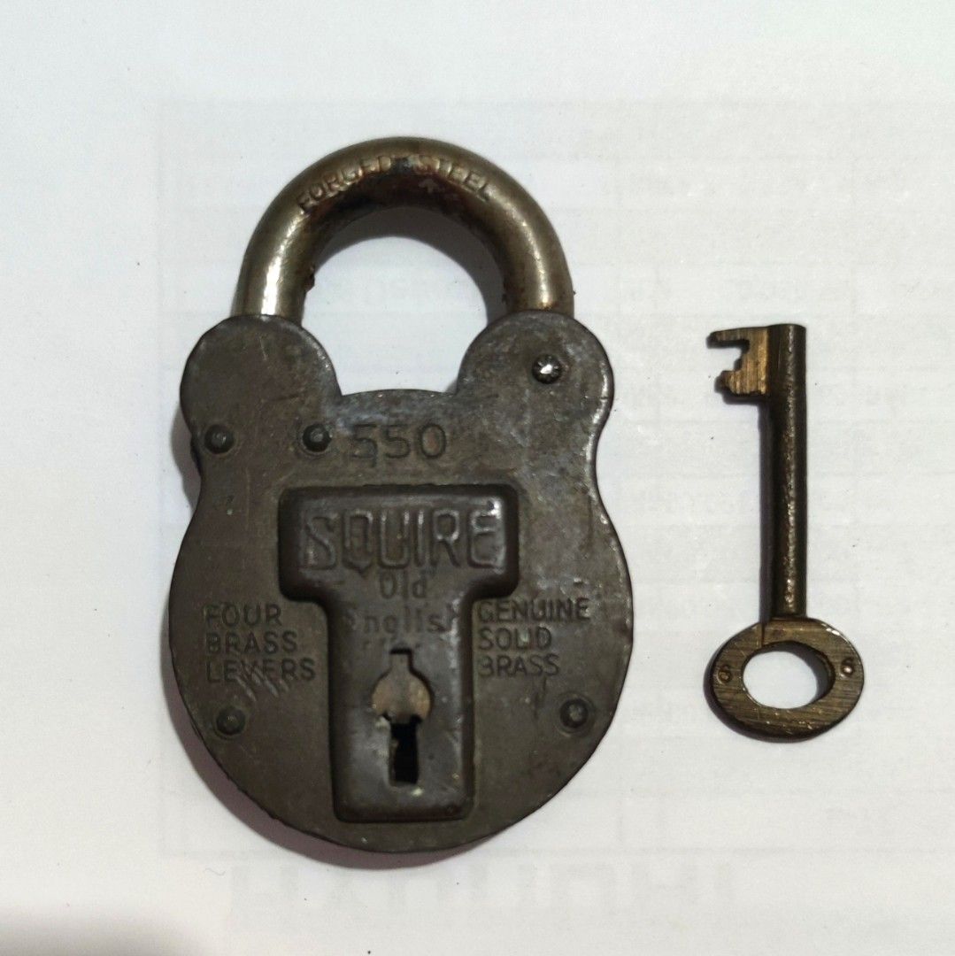 Vintage Genuine Solid Brass Padlock By HY Squire & Sons, Hobbies & Toys, Collectibles ...