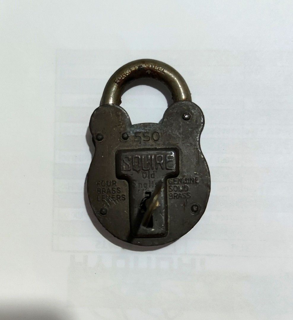 Vintage Genuine Solid Brass Padlock By HY Squire & Sons, Hobbies & Toys, Collectibles ...
