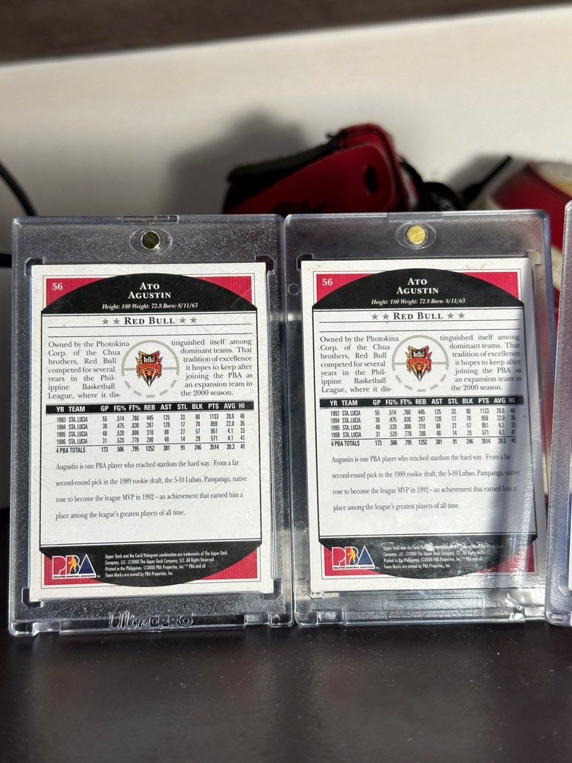 Vintage PBA Cards - Ato Agustin Base Card 2000-2001 Upper Deck Victory ...