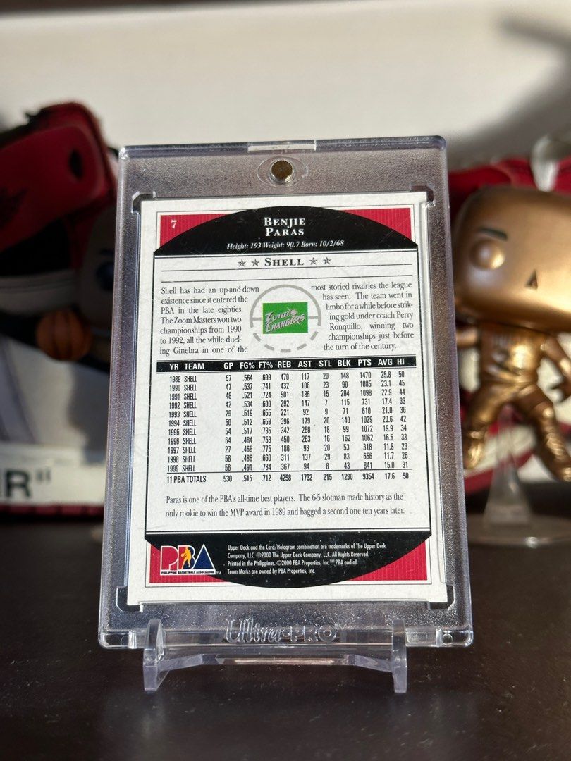 Vintage PBA Cards - Benjie Paras Base Card 2000-2001 Upper Deck Victory ...