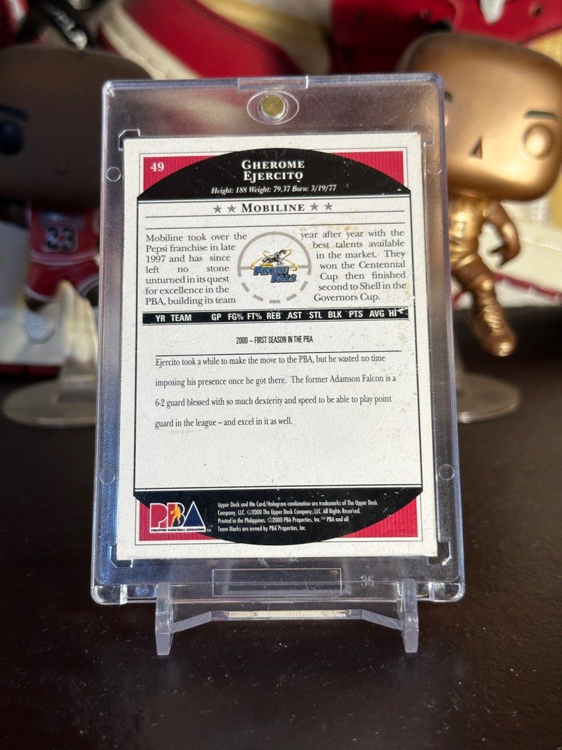 Vintage PBA Cards - Gherome Ejercito Base Card 2000-2001 Upper Deck ...
