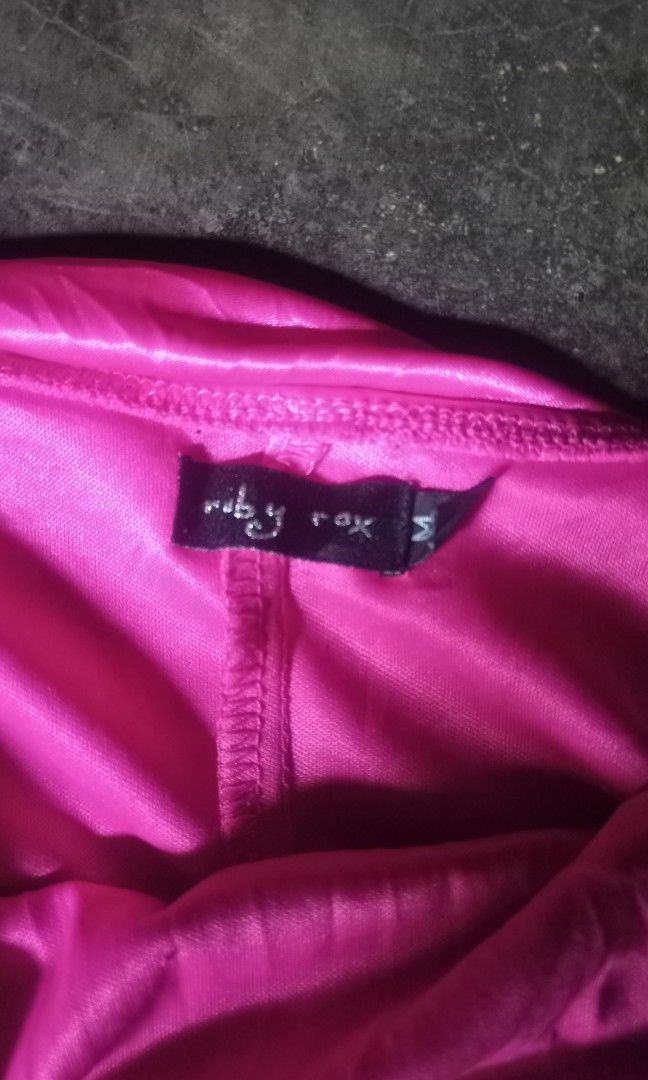 2000s/Y2K Vintage Ruby Rox Pink Silk Halter Dress, Women's Fashion, Dresses & Sets, Dresses on ...