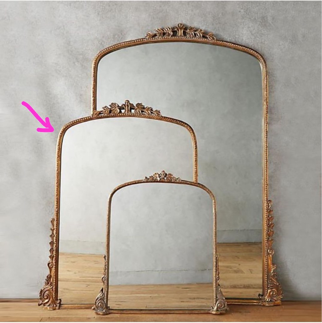 Vintage Victorian Leaning Mirror, Furniture & Home Living, Home Decor ...